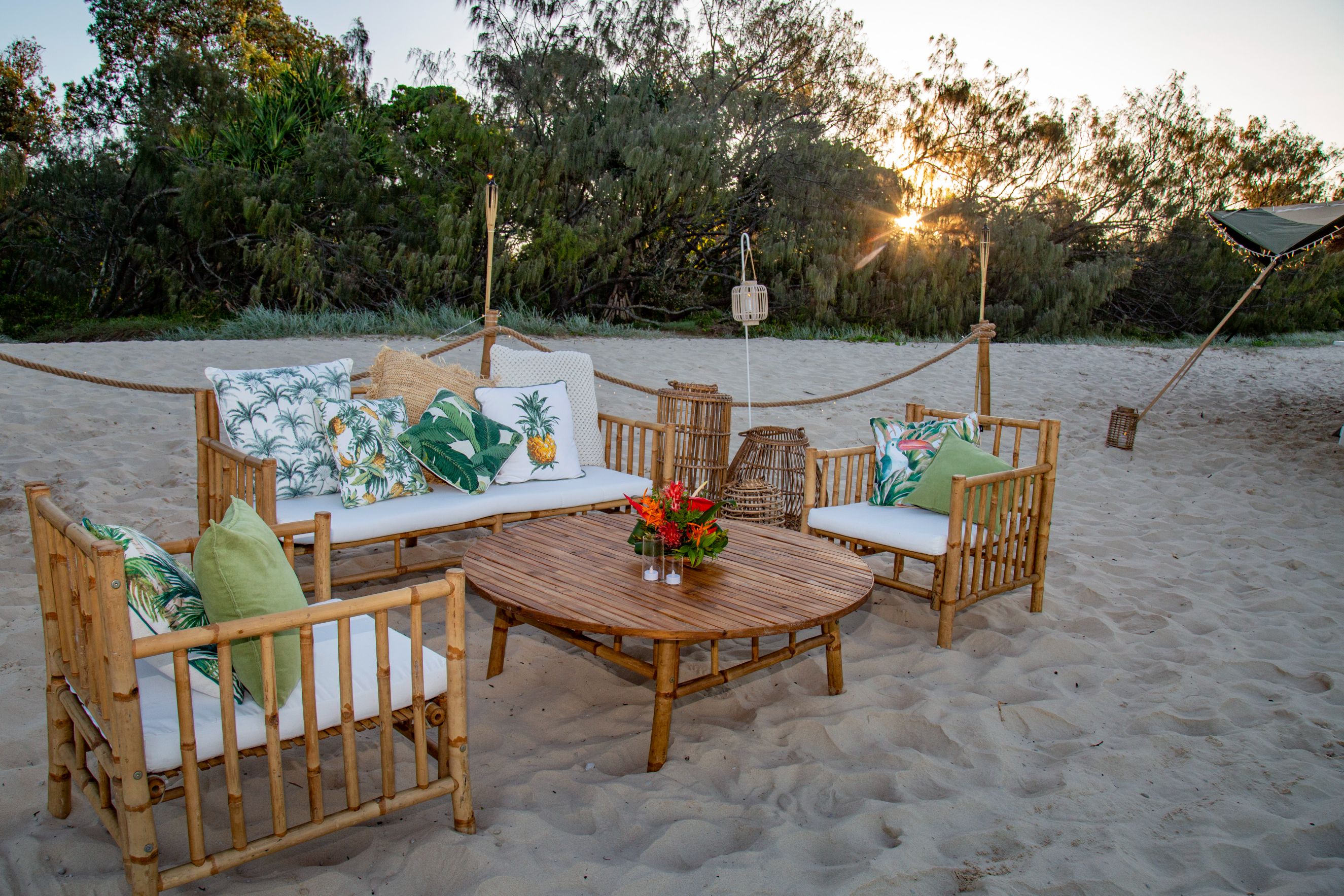 Tropical Beach Tipi Party