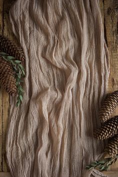 Fawn Muslin Table Runner